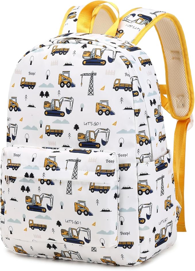 Amazon.com | AUIVTY Excavator Backpack for Boys Preschool Backpack ...