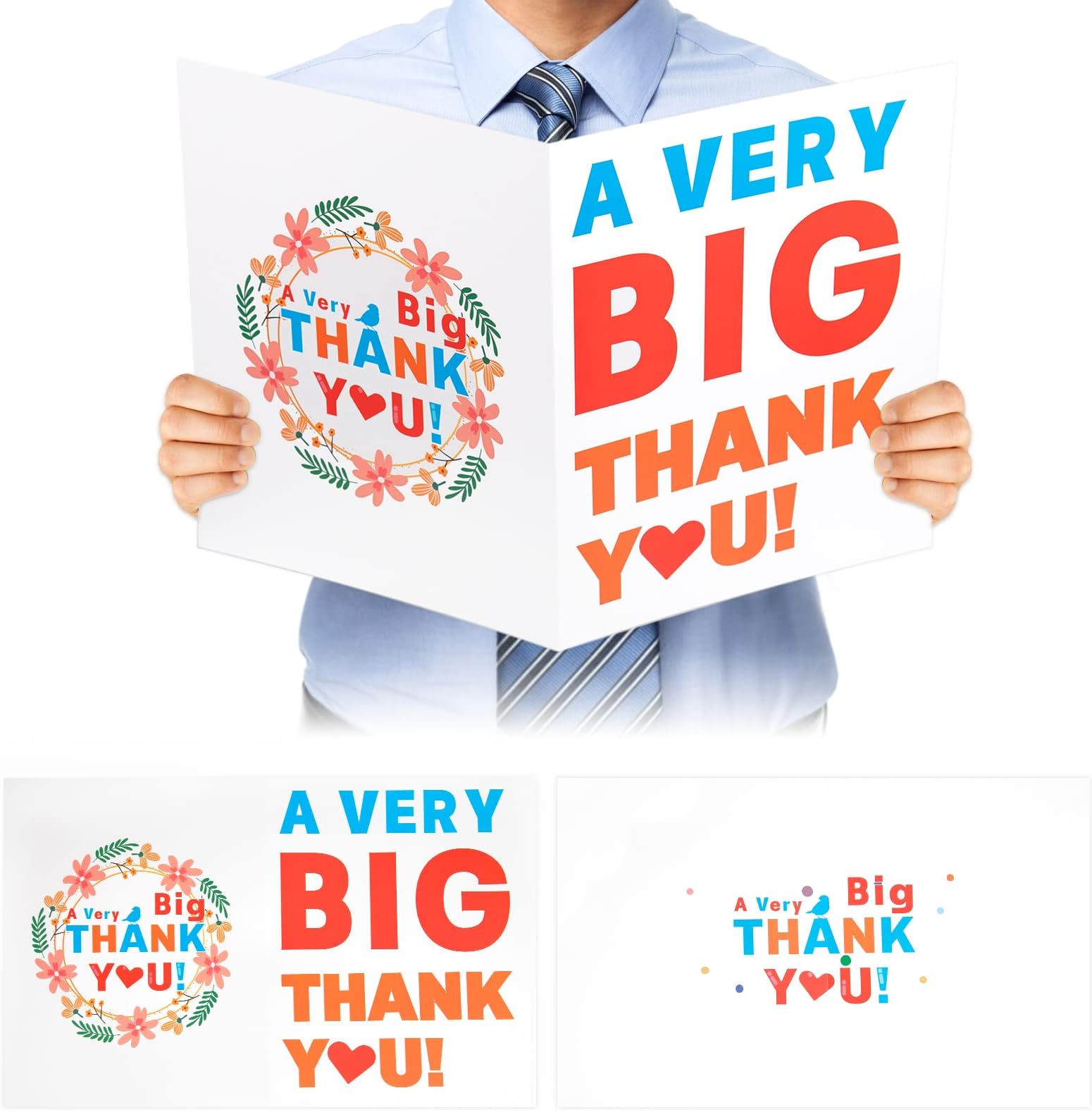 Amazon.com : Giant Thank You Card with Envelope, 14 x 22 Inch Very Big ...