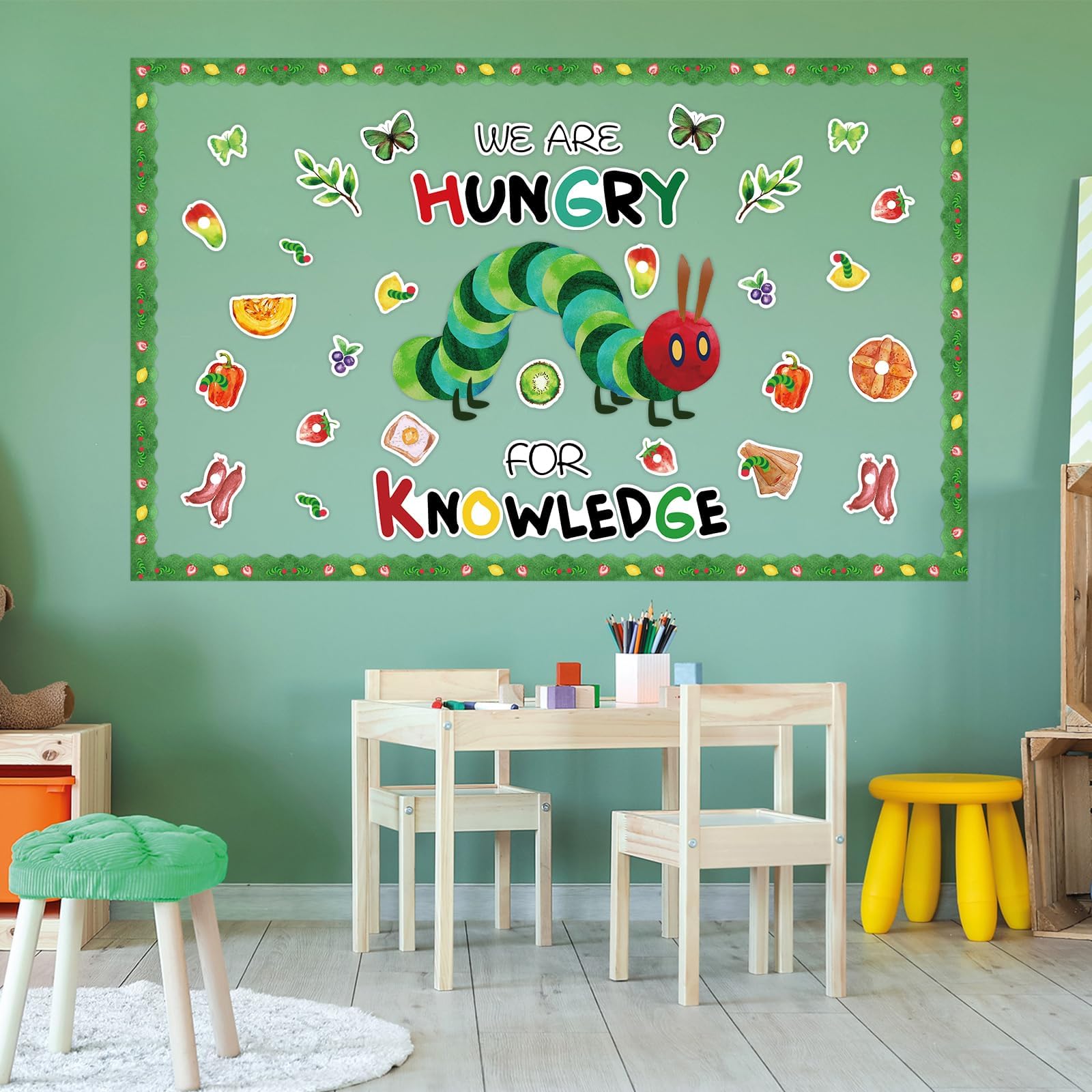 Snapklik.com : Hungry Caterpillar Classroom Decor, 81Pcs Very Hungry ...
