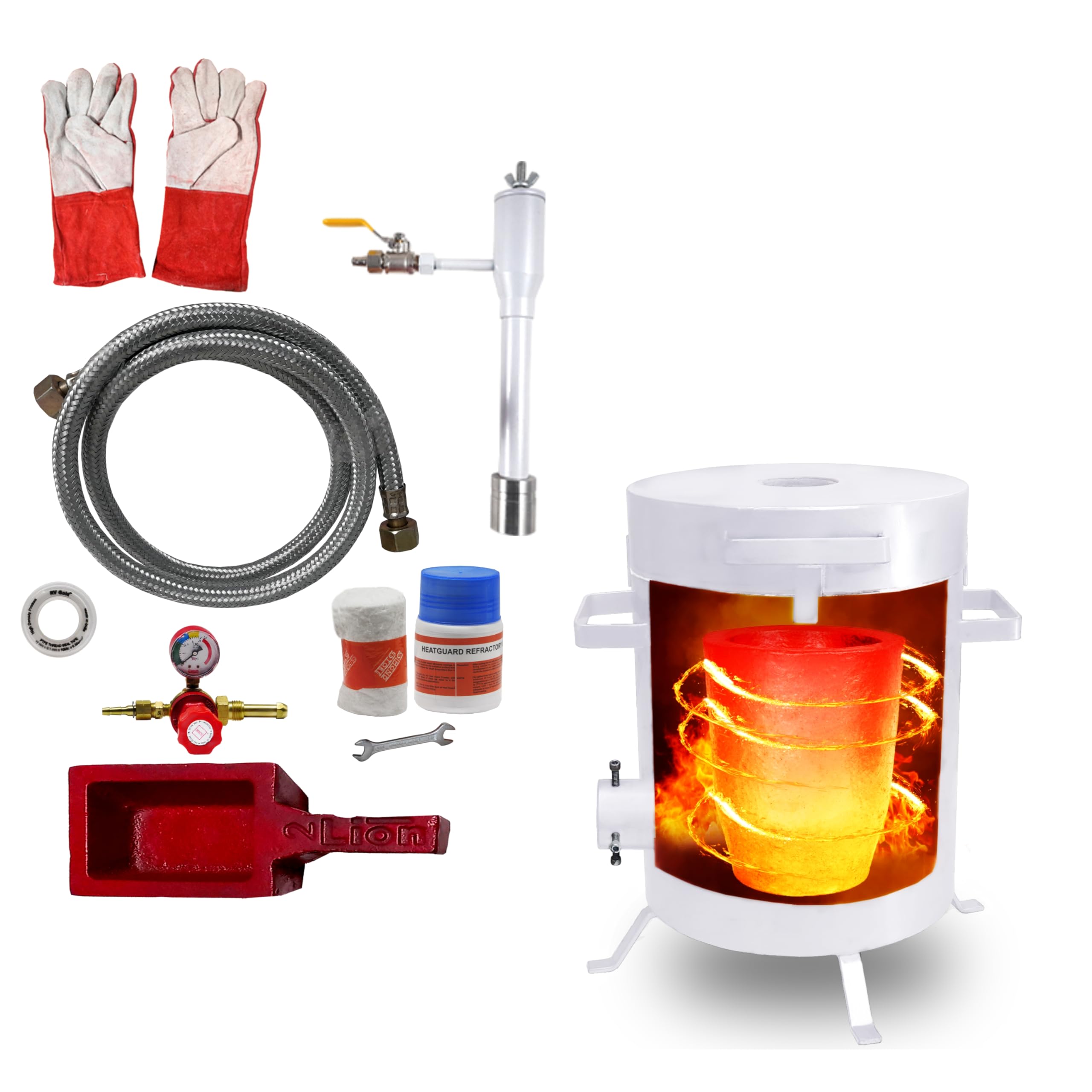 Amazon.com: 6KG Propane Melting Furnace Kit - Smelting Furnace Kit with ...