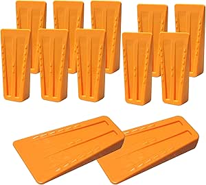 Amazon.com: 12Pack Tree Felling Wedges with Spikes,5'' Chainsaw Wedges ...