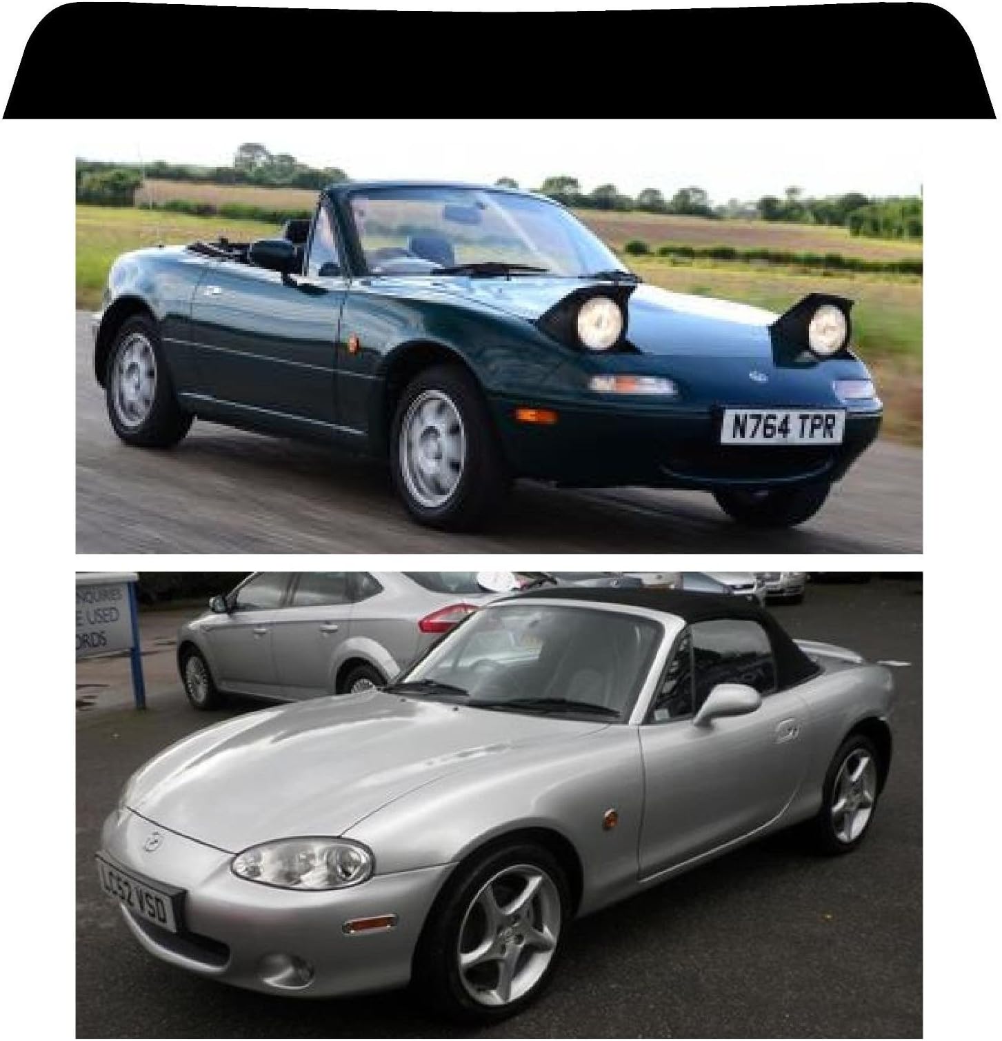 Dogburtinos Mazda Sunstrip for an MX-5 1-2.5 1989 to 2004 - pre cut, no ...