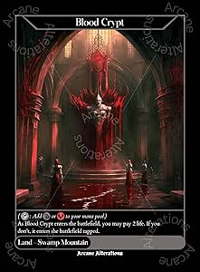Amazon.com: Blood Crypt - Altered Art Custom Card : Home & Kitchen