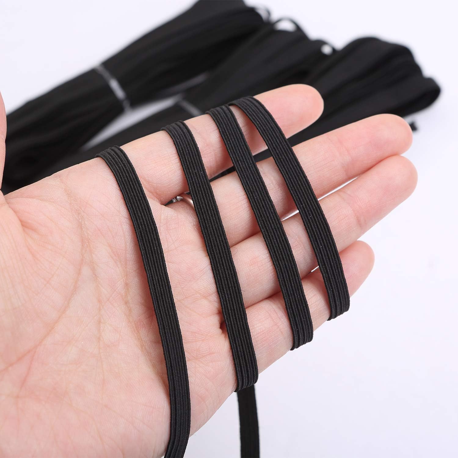 Amazon.com: 10 Yards Elastic Band for DIY Mask - 1/4" 6mm 30FT Trim ...