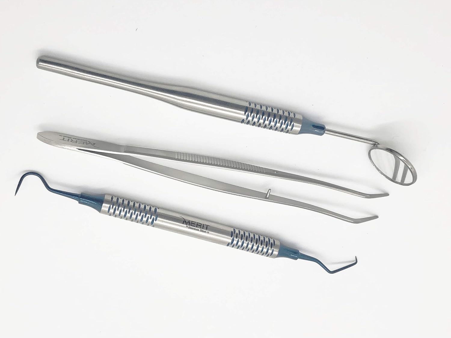 Amazon.com: Dental Examination Set Basic Diagnostic Kit Tool 3 pcs Blue ...