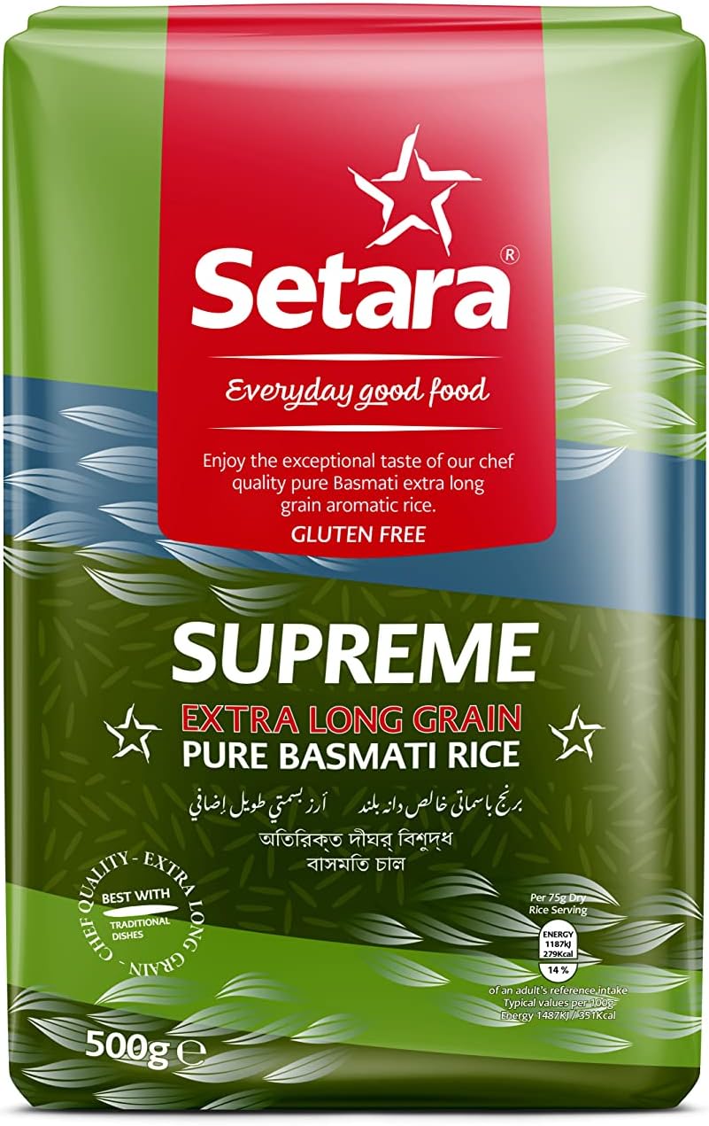 SETARA SUPREME EXTRA LONG GRAIN PURE BASMATI RICE- BEST RICE FOR ...