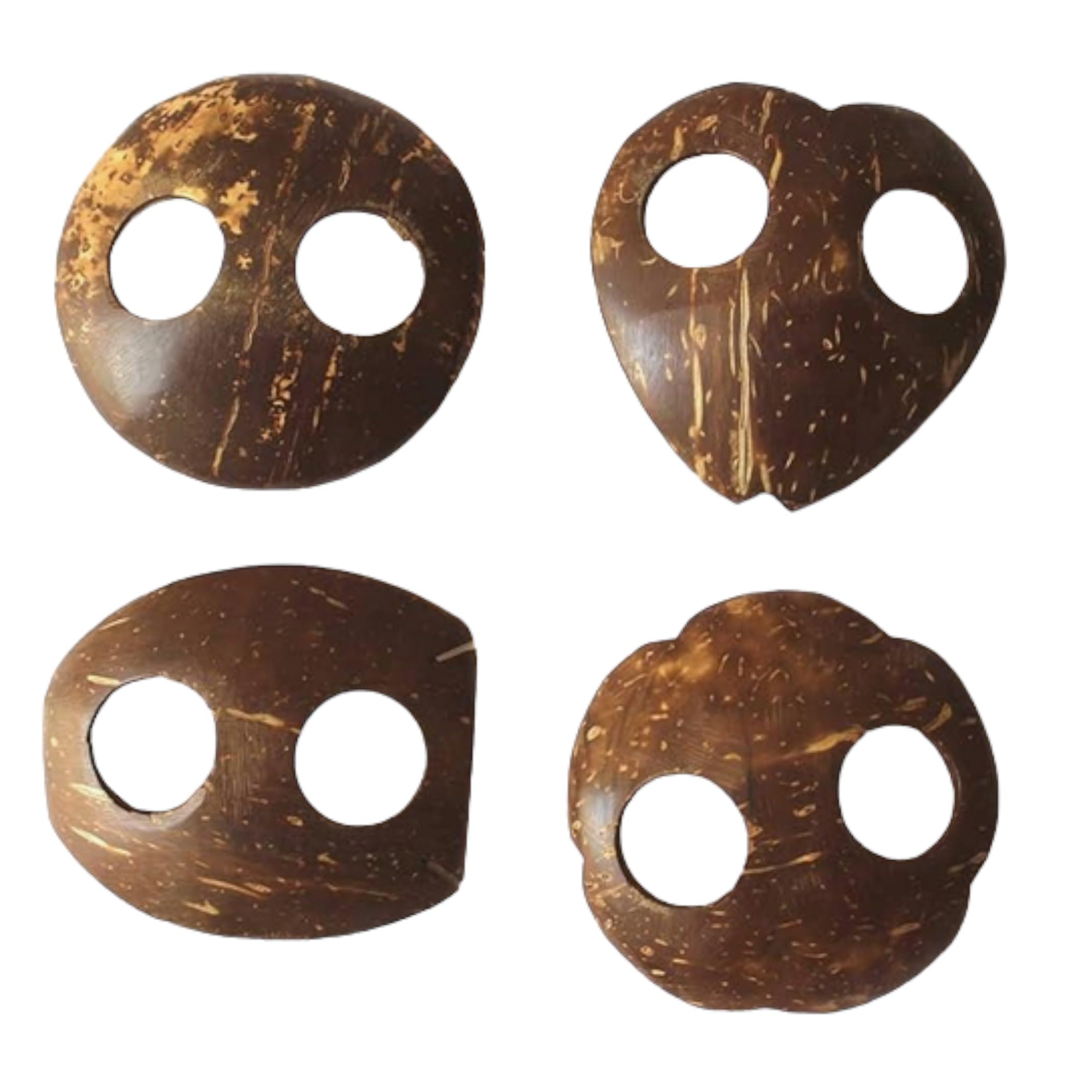 Sarong Tie Sets Premium Quality Brown Buckles Set Of 4 pcs, For Sarong ...