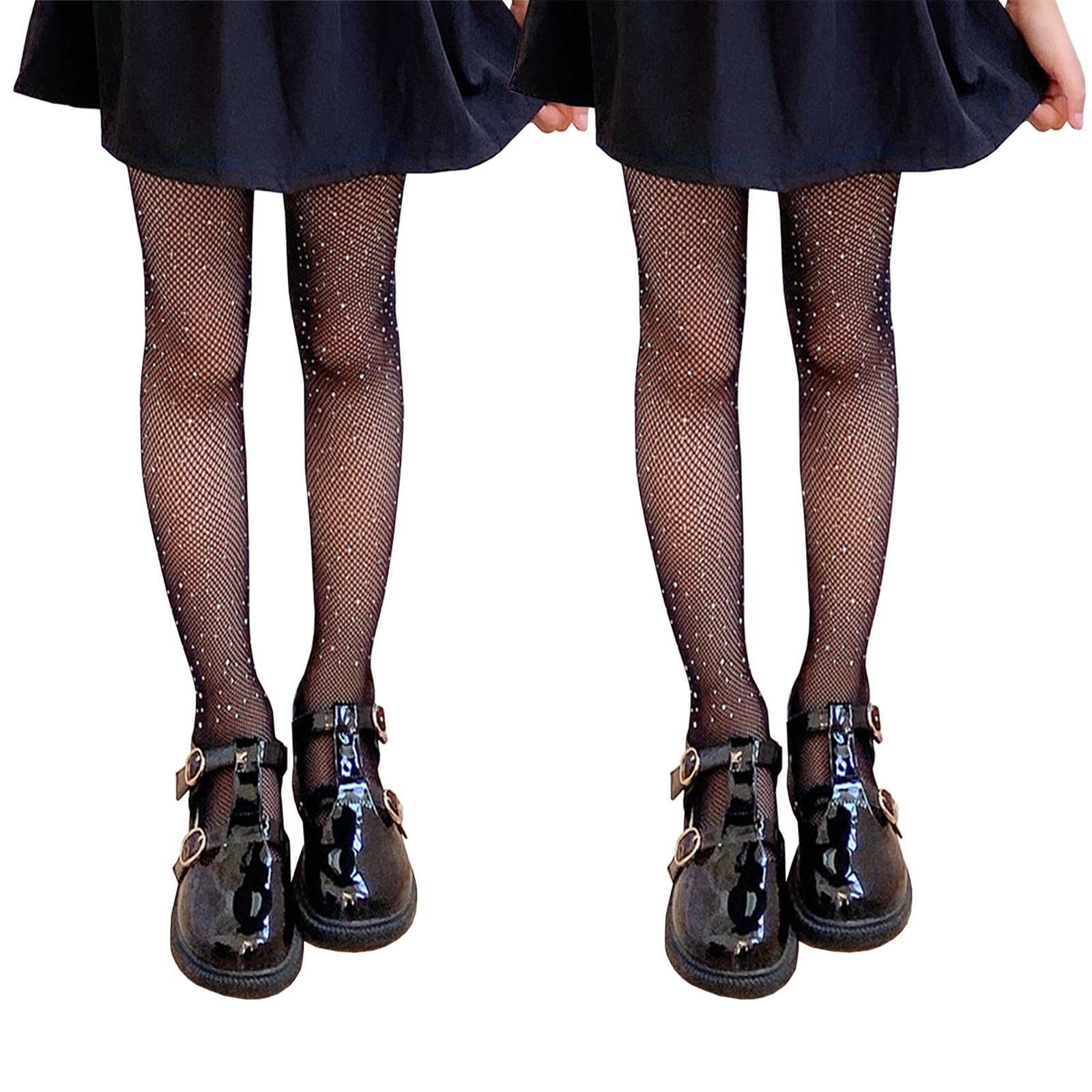 Pack of 2 Glitter Tights, Glitter Fishnet Tights, Glitter Tights for ...