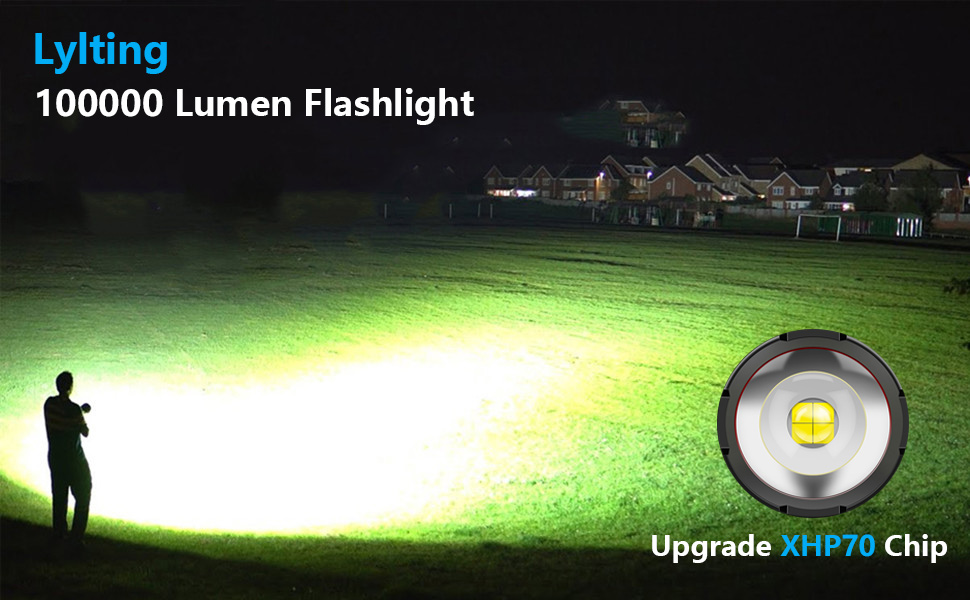 Watch 100000 lumen powerful led flashlight on Amazon Live