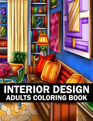 Amazon.com: Interior Design Adults Coloring Book: Luxury Home Interior ...