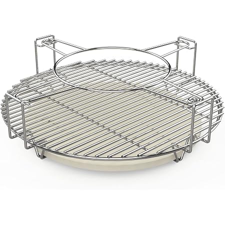 Amazon.com: Kamado Grill Flexible Cooking System, Stainless Steel Multi ...