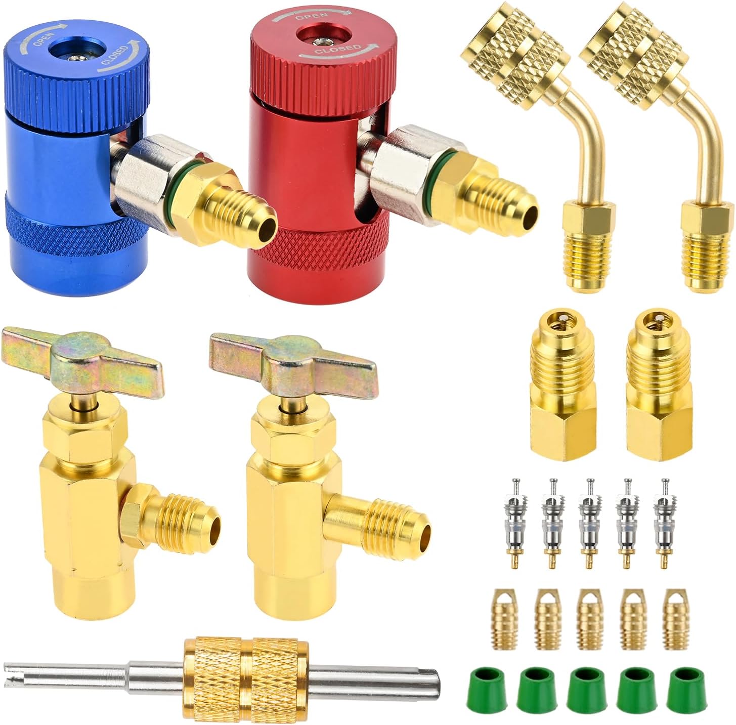 Amazon.com: SURIEEN R1234yf Adapter Kit, Including R1234yf Self Sealing ...