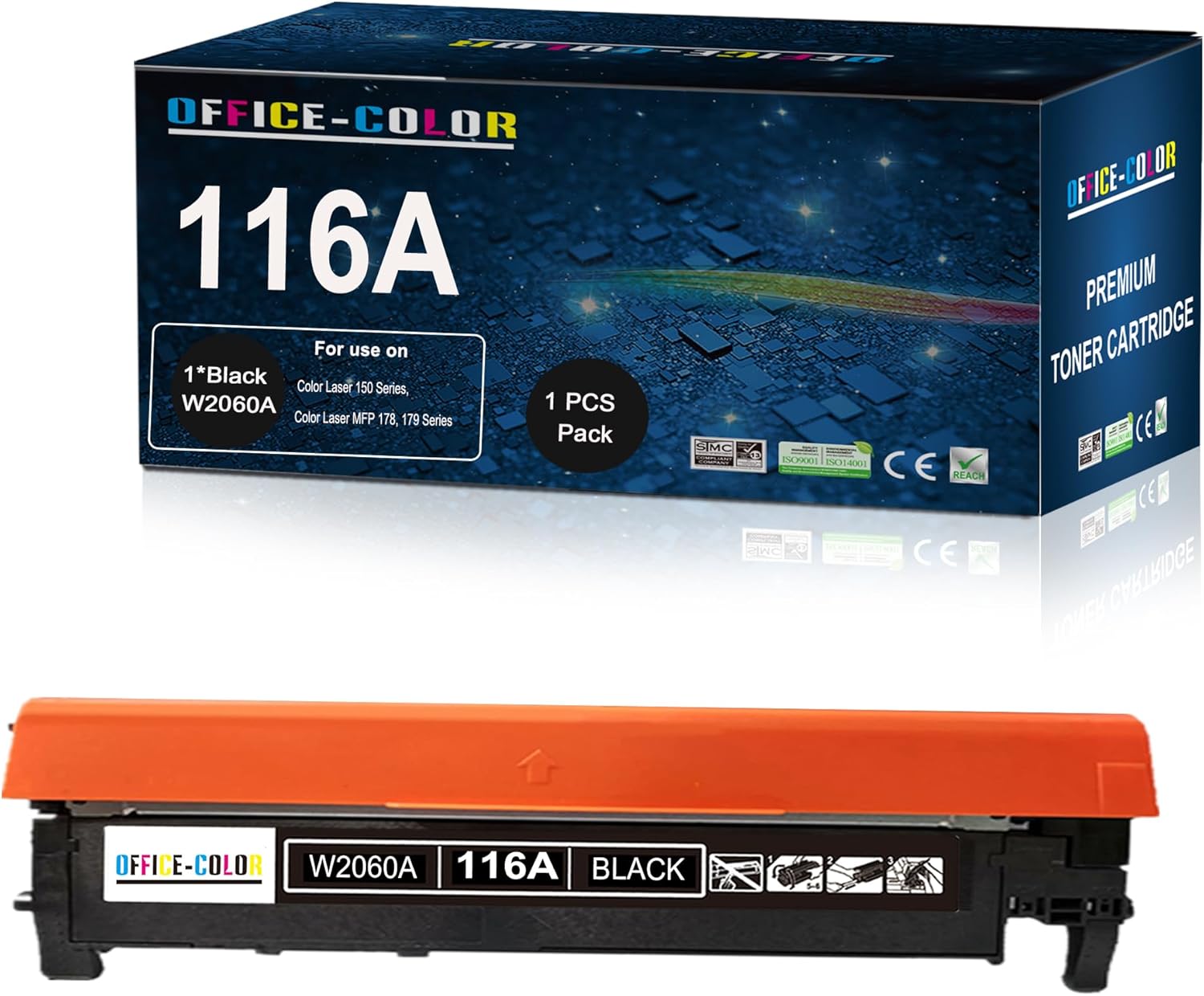 Amazon.com: 116A Black Toner Cartridges for HP Color Laserjet Pro 150A ...