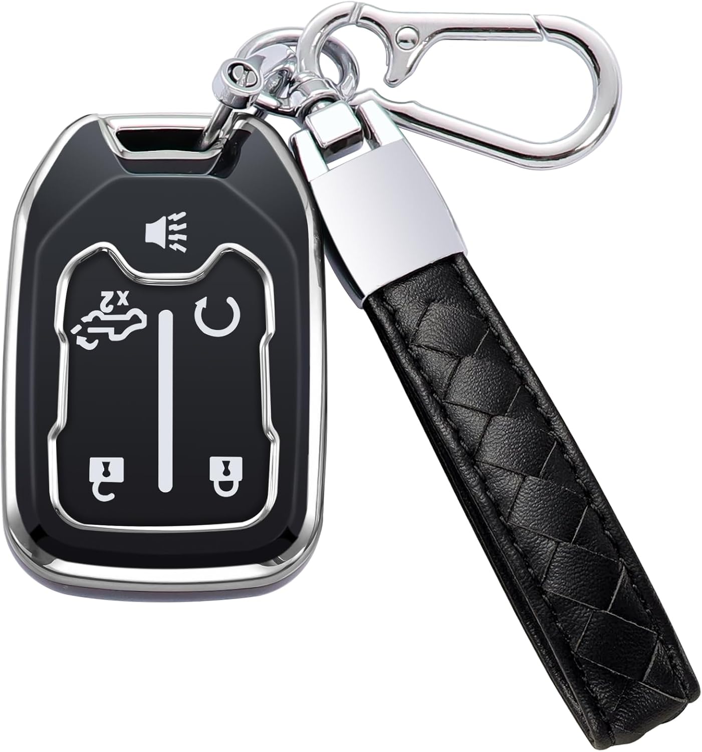 Amazon.com: Kespevn for GMC Key Fob Cover with Keychain Soft TPU Key ...