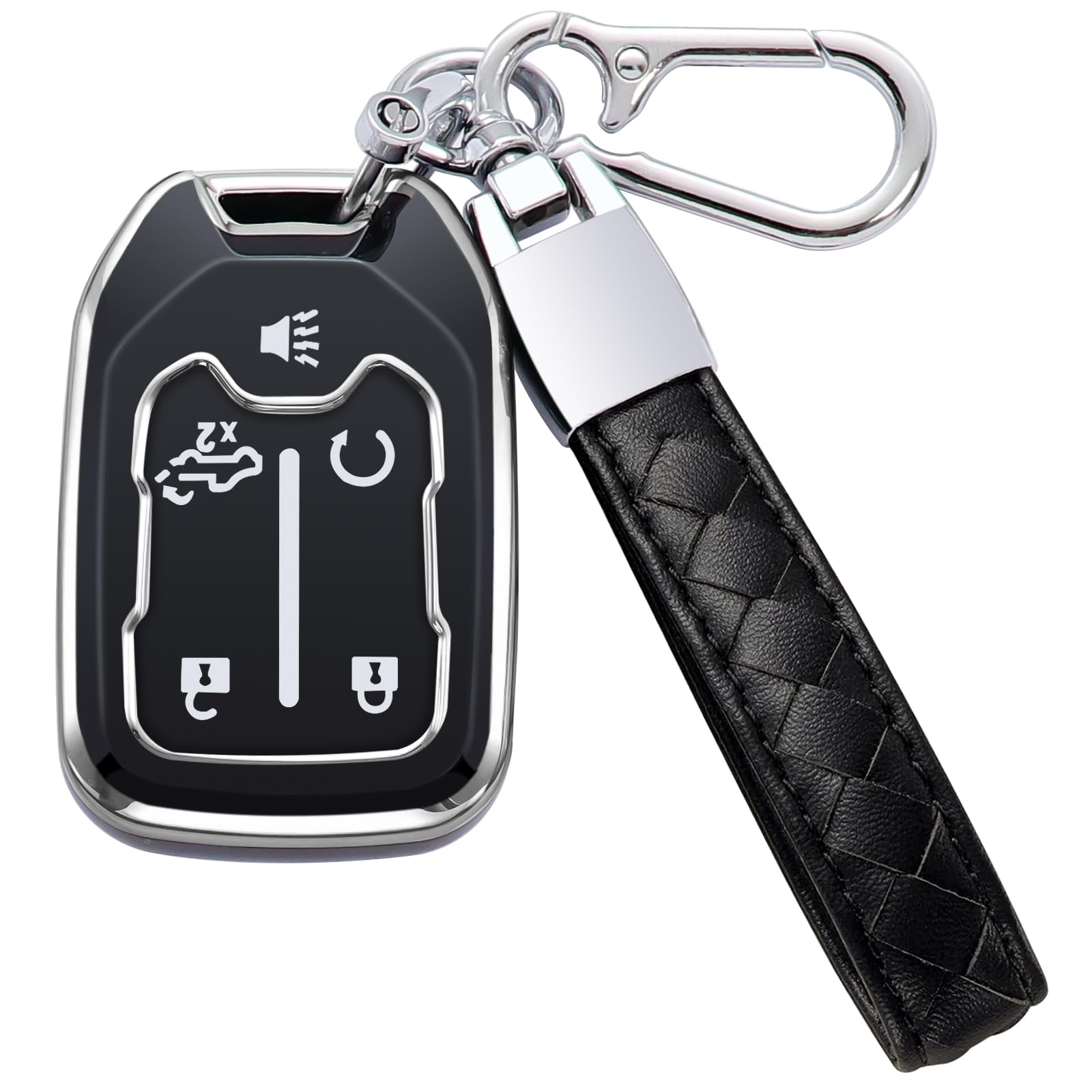 Amazon.com: Kespevn for GMC Key Fob Cover with Keychain Soft TPU Key ...