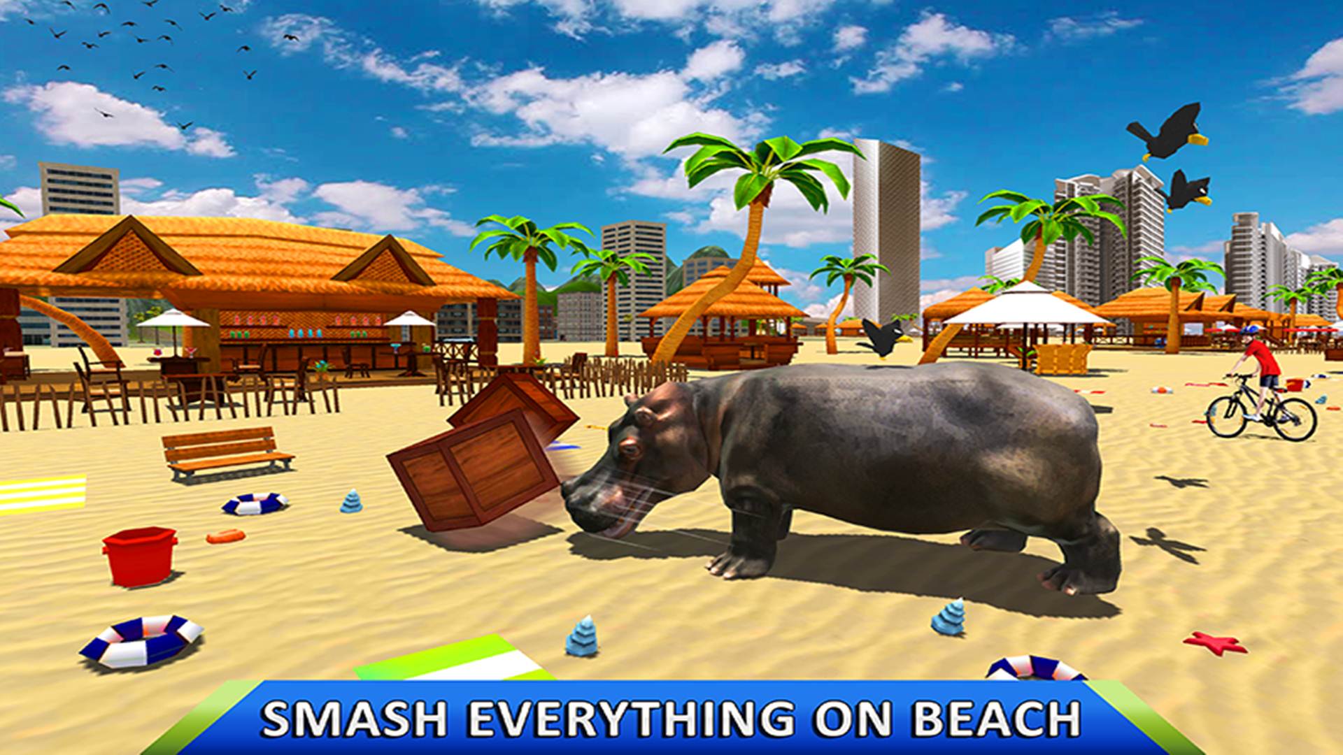 Wild Hippo Beach Attack Jungle Simulator - App on Amazon Appstore