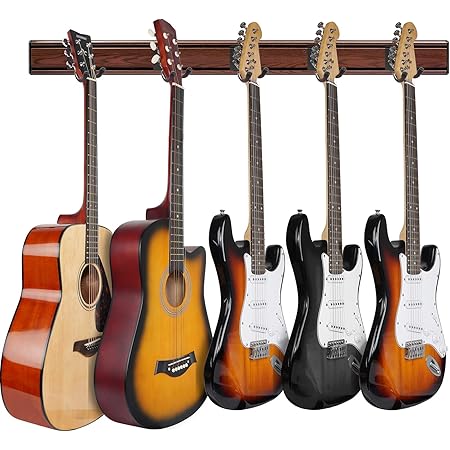Amazon.com: String Swing SW5RL-B-K Guitar Wall Rack - Multiple Guitar ...