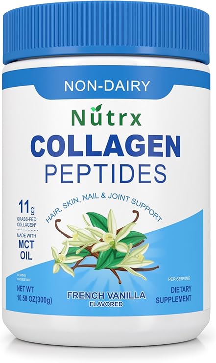 Amazon.com: Collagen Peptides Powder Vanilla - Sugar Free, Non-Dairy ...