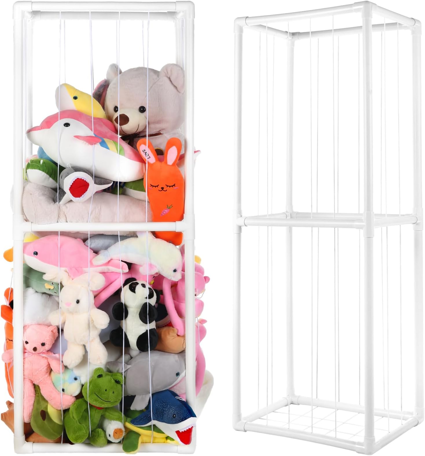 Amazon.com: HAIDAIYA Stuffed Animal Zoo Storage Cage with Net, 48''(4ft ...