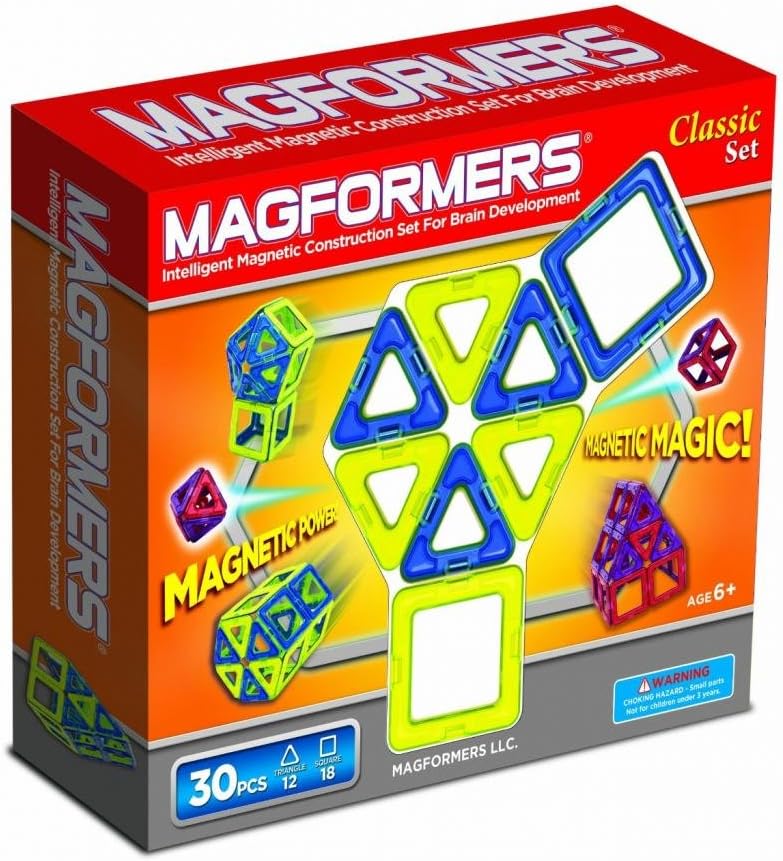 Magformers Classic 30 Piece Set (Colors May Vary) : Magformers: Amazon ...