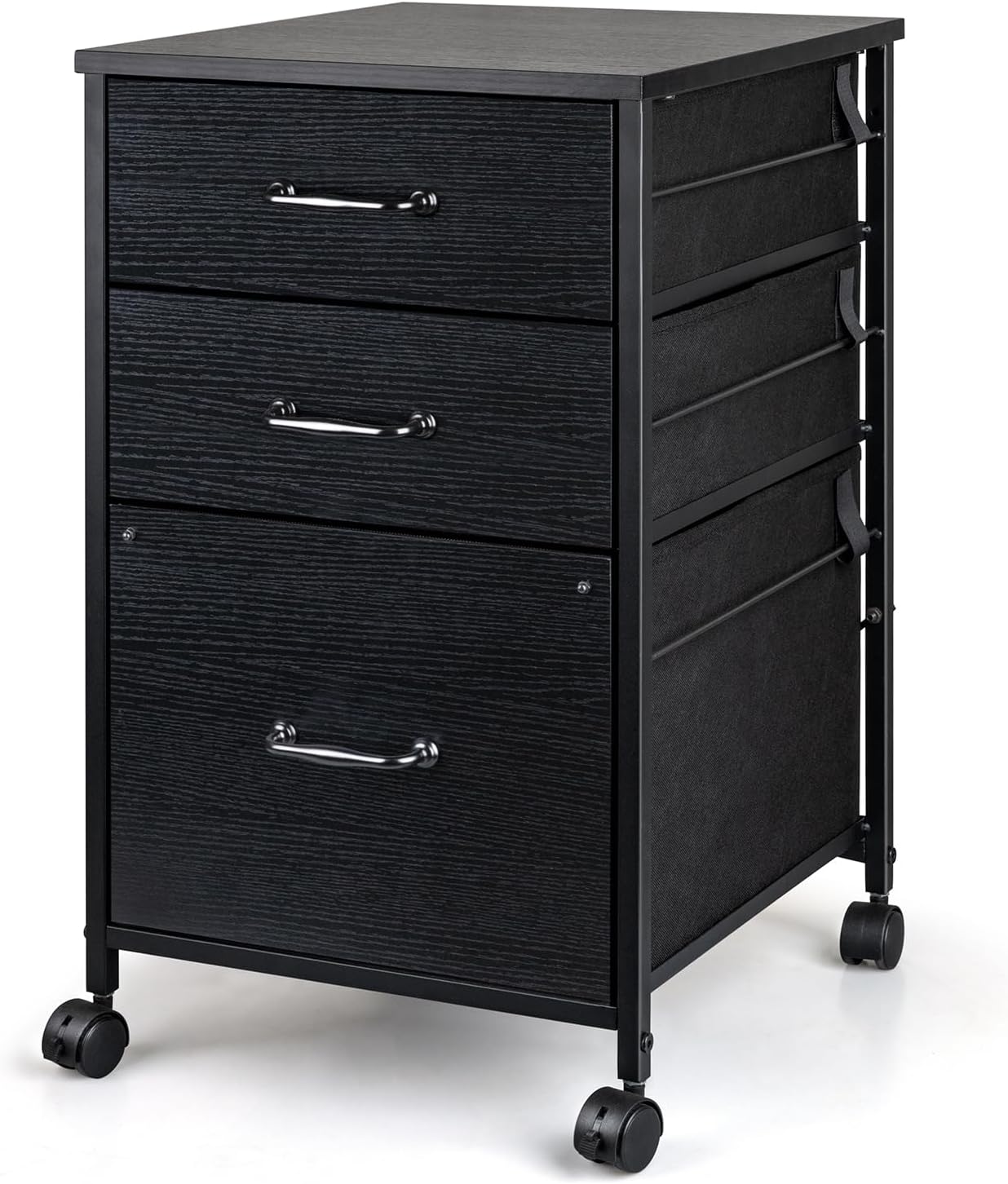 Amazon.com: Finnhomy 3-Drawer Mobile File Cabinet for Home Office ...