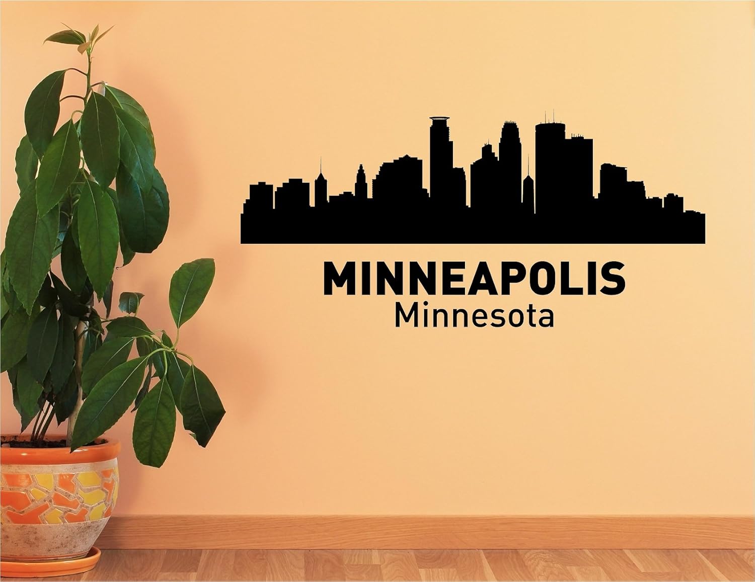 Amazon.com: Minneapolis City Vinyl Wall Decals Quotes Sayings Words Art ...