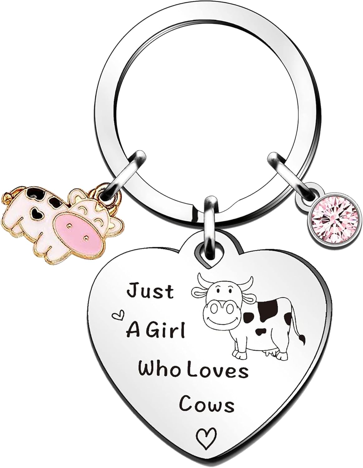 Cow Keychain Cowgirl Gifts Keyring - Cow Keychains Cow Keychain ...