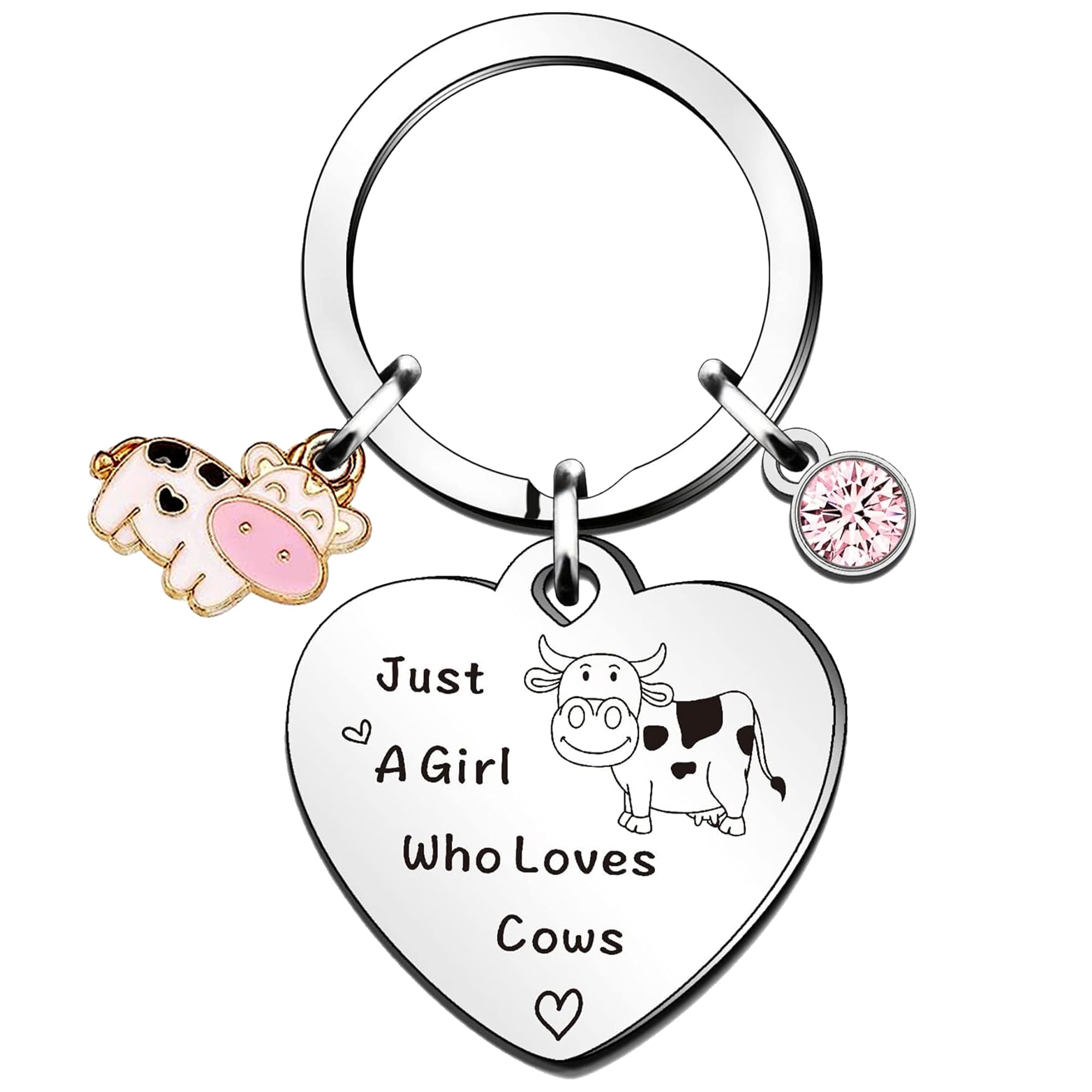 Cow Keychain Cowgirl Gifts Keyring - Cow Keychains Cow Keychain ...