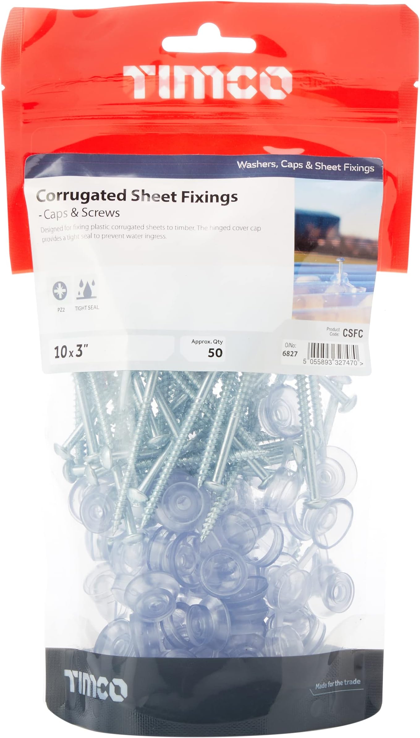 TIMCO Corrugated Sheet Fixings Black - 10 x 3-50pcs : Amazon.co.uk: DIY ...