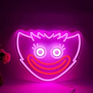 Amazon.com : Bjfsirma Kissy Missy Neon Sign LED Game Neon Wall Decor ...