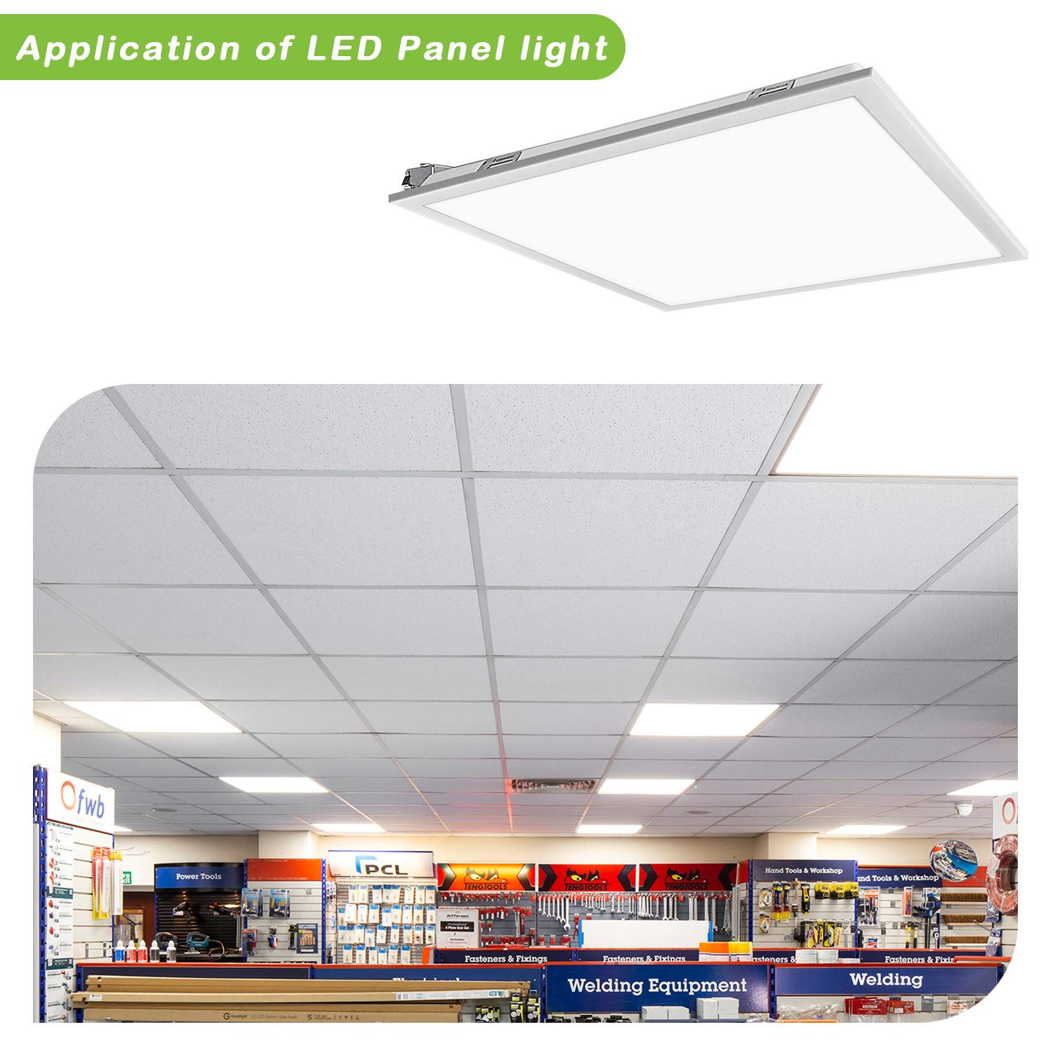 Hykolity 6 Pack 2x2 Ft Led Flat Panel Troffer Light | Desertcart INDIA