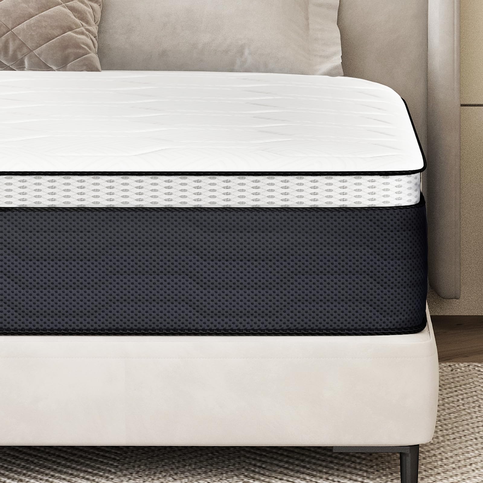 Amazon.com: Z-hom Twin Mattress 14 Inch, Twin Size Spring Gel Memory ...