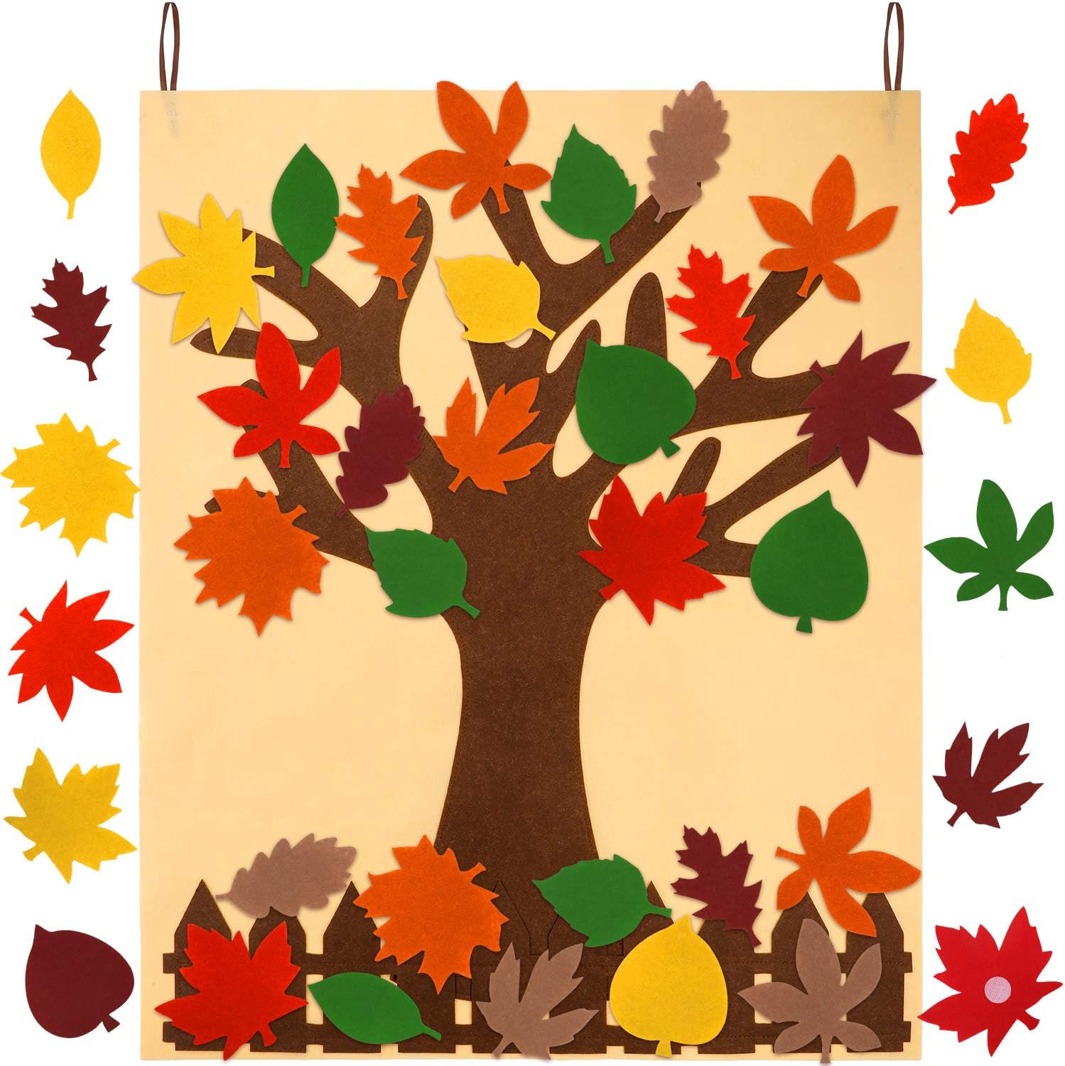 Amazon.com: Fall Tree of Thanks Craft Kit Felt Fall Decorations Fall ...