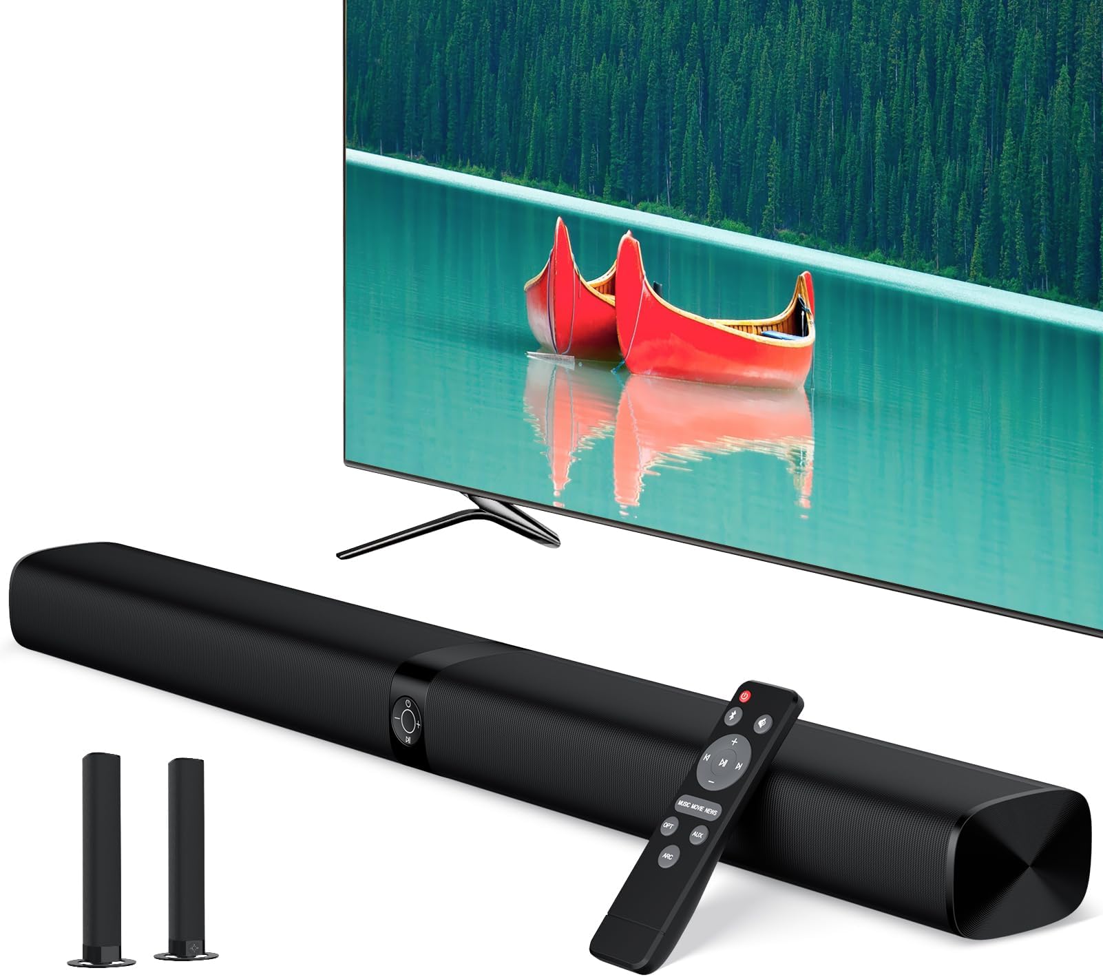 Amazon.com: Toshiba TY-WSB600 2.1 Channel Bluetooth Soundbar TV Speaker ...