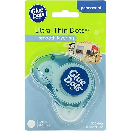 Amazon.com: Glue Dots Double-Sided Craft Dots, 1/2'', Clear, Roll of ...