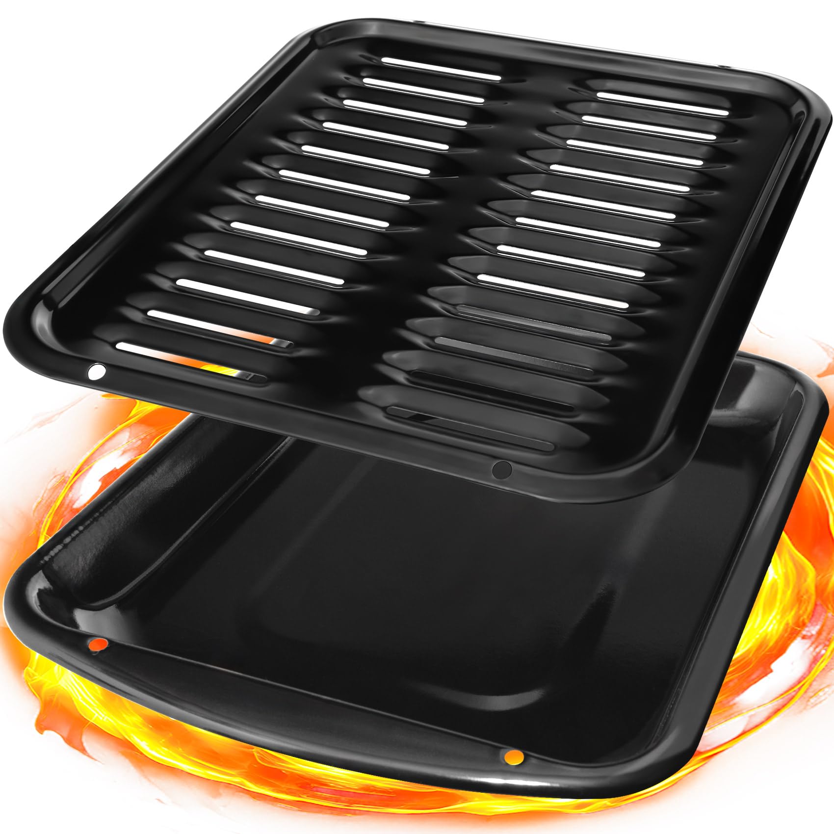 Amazon.com: Broiler Pan 16.75" x 12.75” Compatible With Whirlpool ...