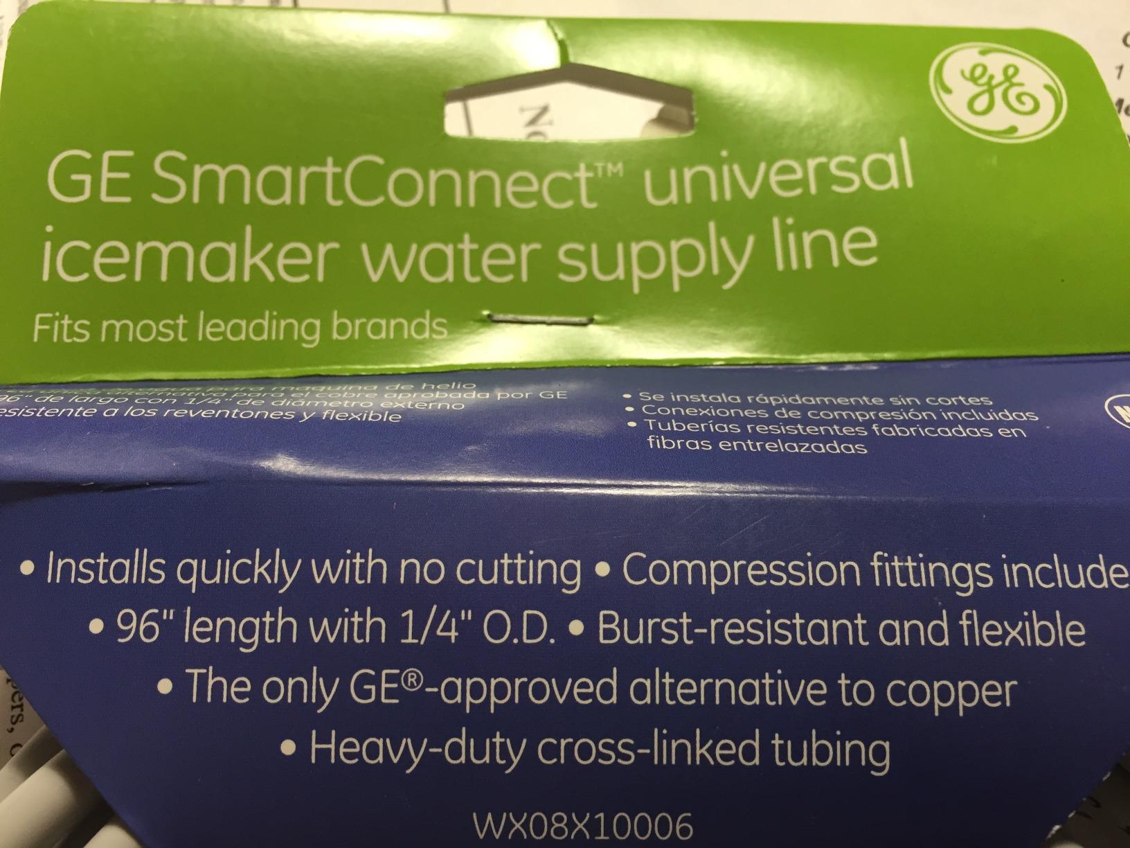 Amazon.com: General Electric WX08X10006G SmartConnect Water Line, 6 ...