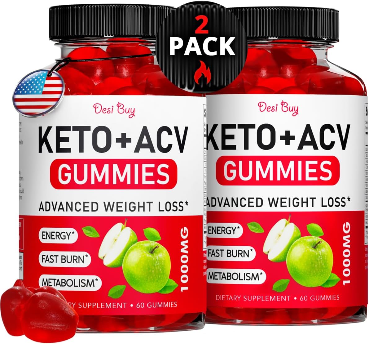 Amazon.com: Keto ACV Gummies Advanced, with Apple Cider Keto ...