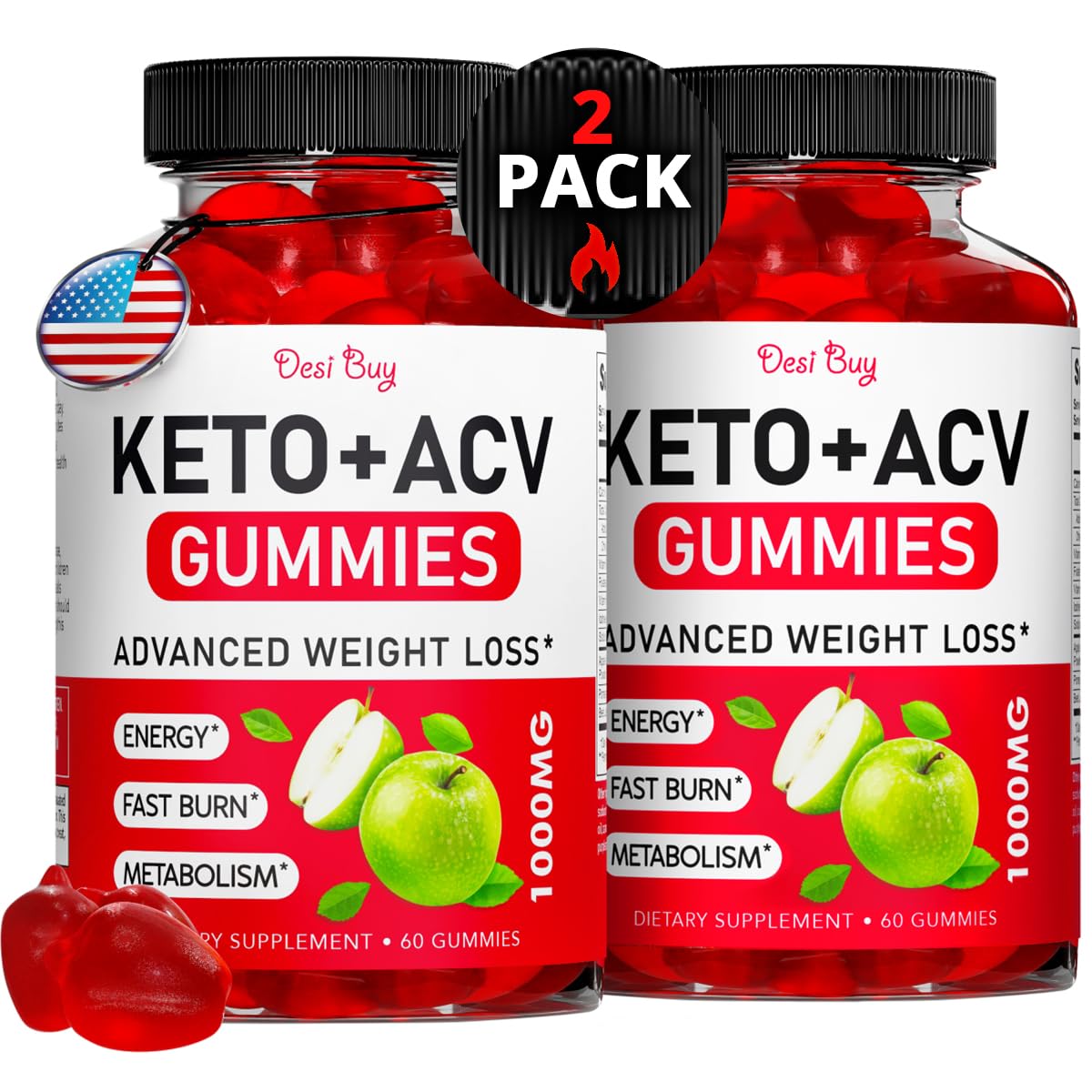 Amazon.com: Keto ACV Gummies Advanced, with Apple Cider Keto ...