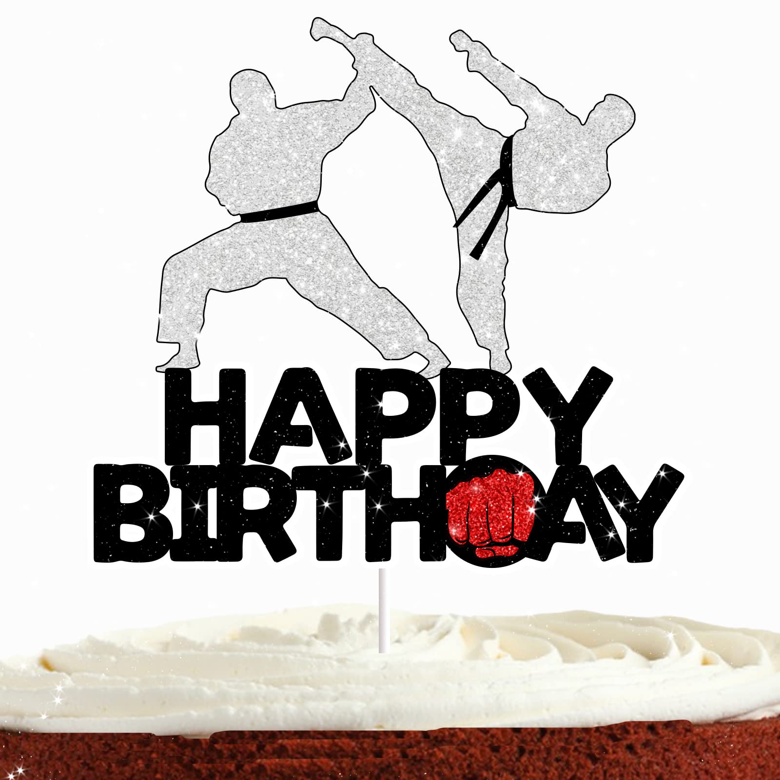 Snapklik.com : Karate Happy Birthday Cake Topper For Boys Girls ...