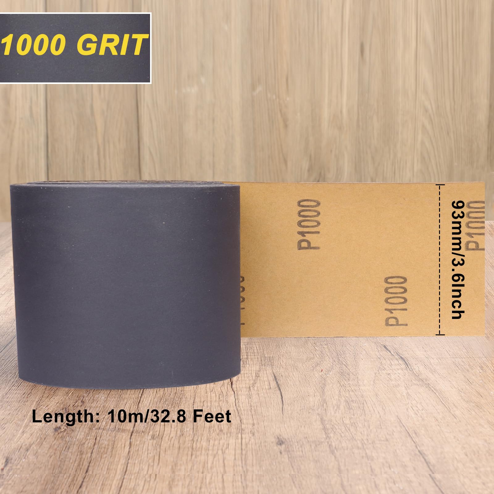 Snapklik.com : 1000 Grit Sandpaper Roll, 3-2/3" Wide 11 Yard Wet Dry ...
