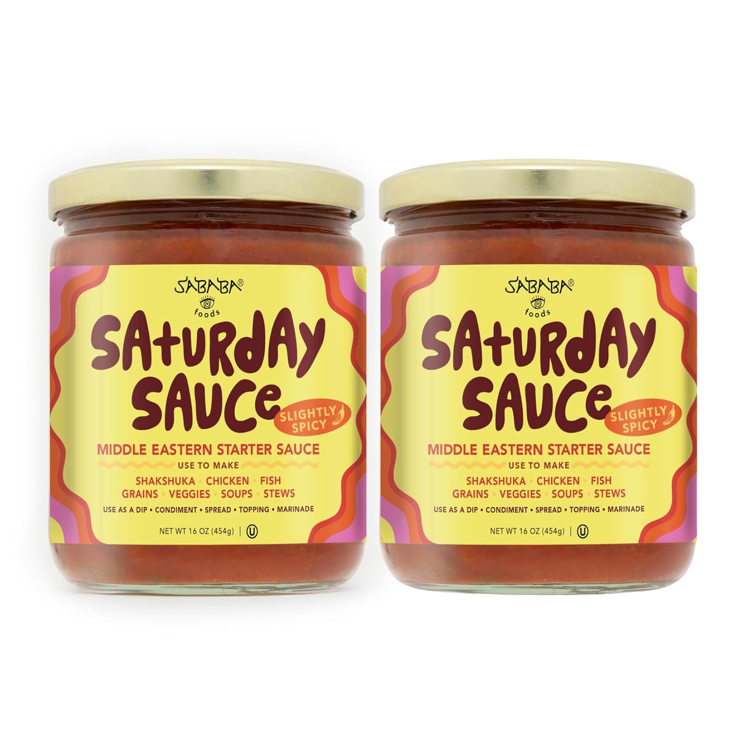 Amazon.com : Sababa Foods - Saturday Sauce - Slightly Spicy - Middle ...