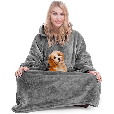 Amazon.com: Waitu Wearable Blanket Sweatshirt for Women and Men, Super ...