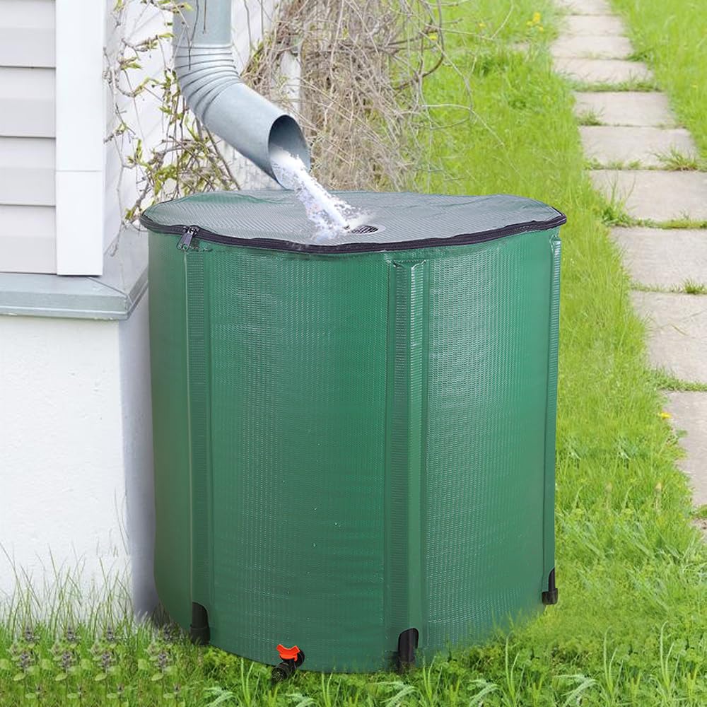 Amazon.com : Outvita 200 Gallon Collapsible Rain Barrel, Large Garden ...