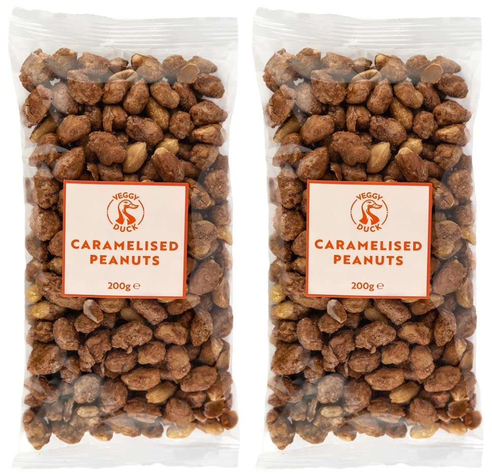 Veggy Duck - Caramelised Peanuts (200g, Pack of 2) - Sweet & Crunchy ...