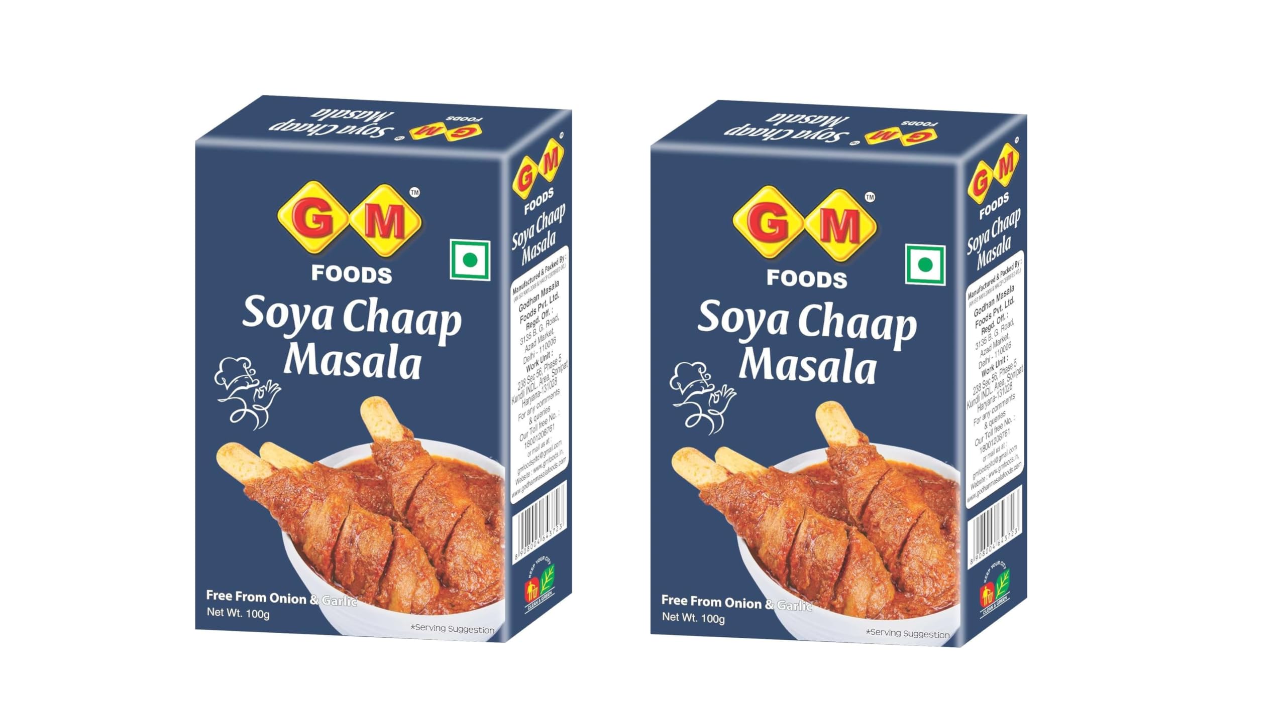 GM Foods Soya Chaap Masala 100 Gram (Pack Of 2) : Amazon.in: Grocery ...