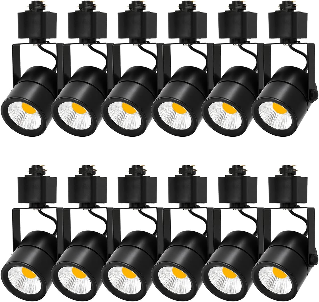 MOCAOIRE Track Lighting Heads, 10W 3000K Warm White Dimmable Bright LED ...