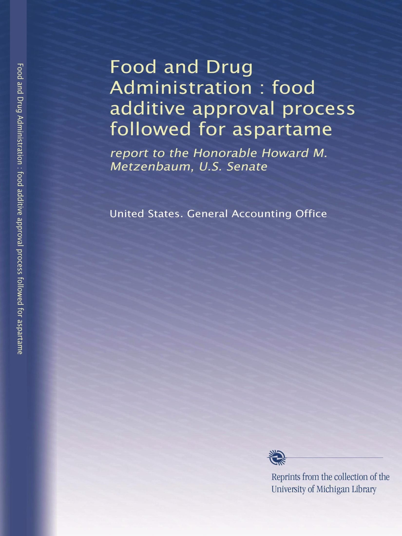 Food and Drug Administration : food additive approval process followed ...