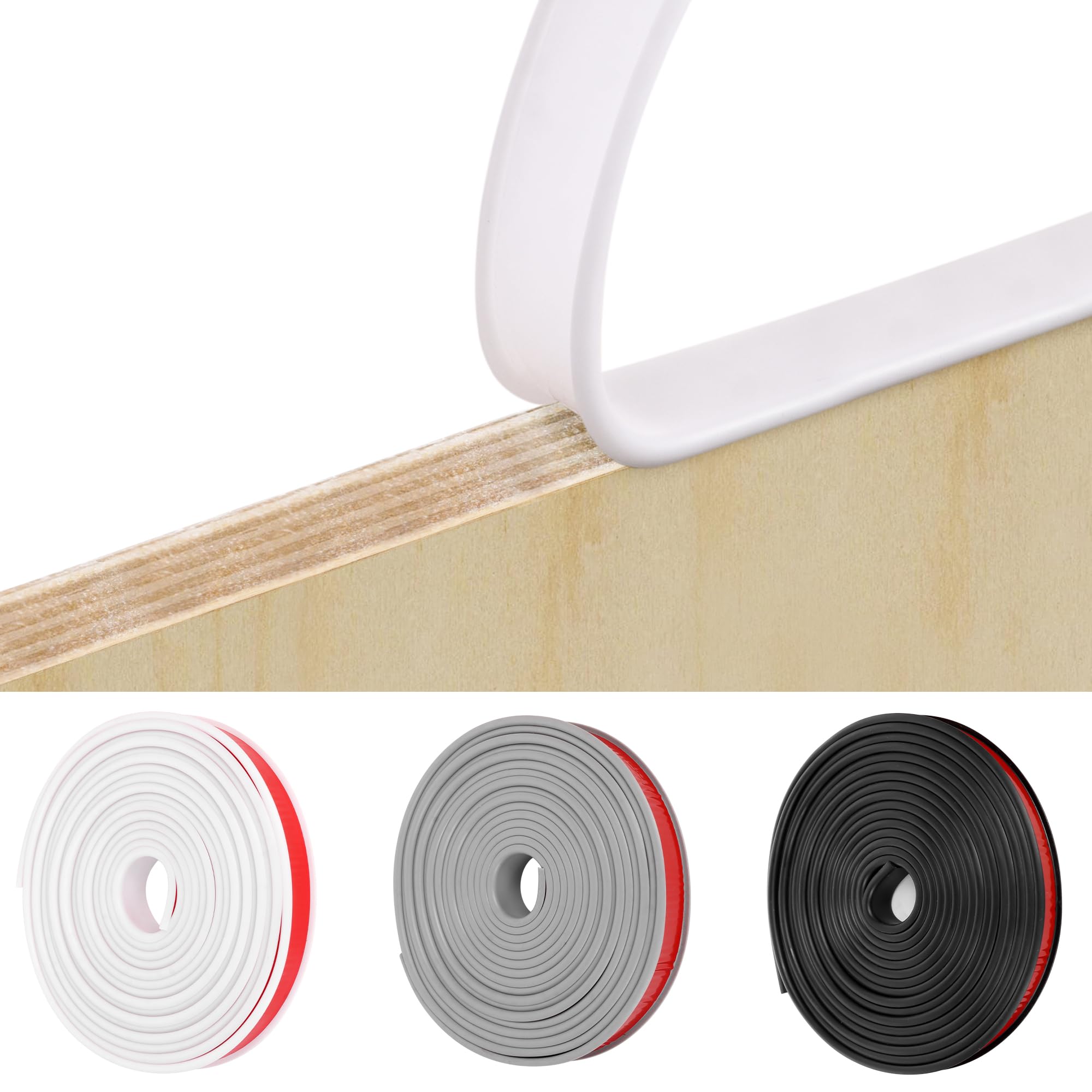 U-Shape Flexible Furniture Edge Banding, 5m x 20mm edging tape, TPE ...