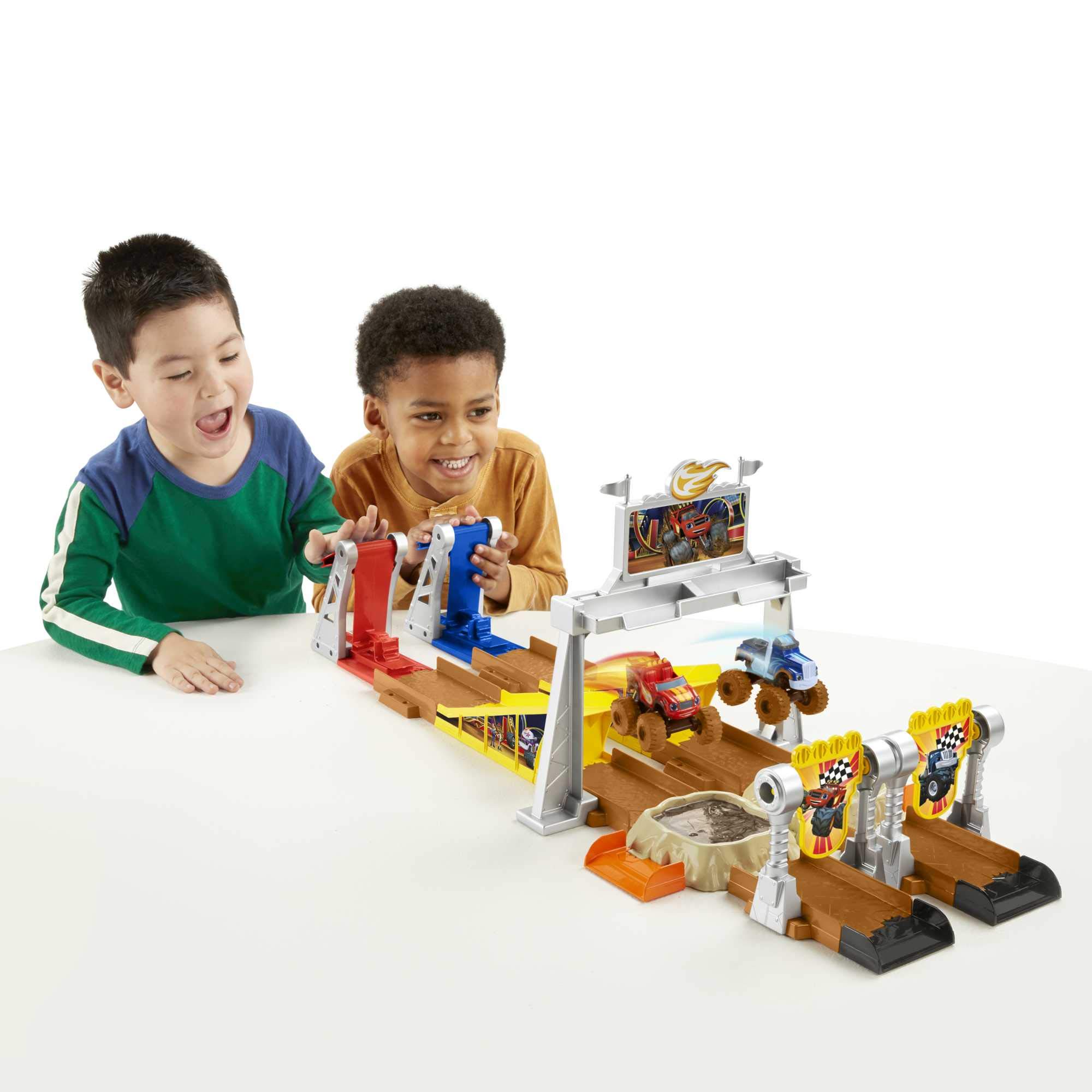 Fisher-Price Blaze and the Monster Machines Mud Pit Race Track, vehicle ...